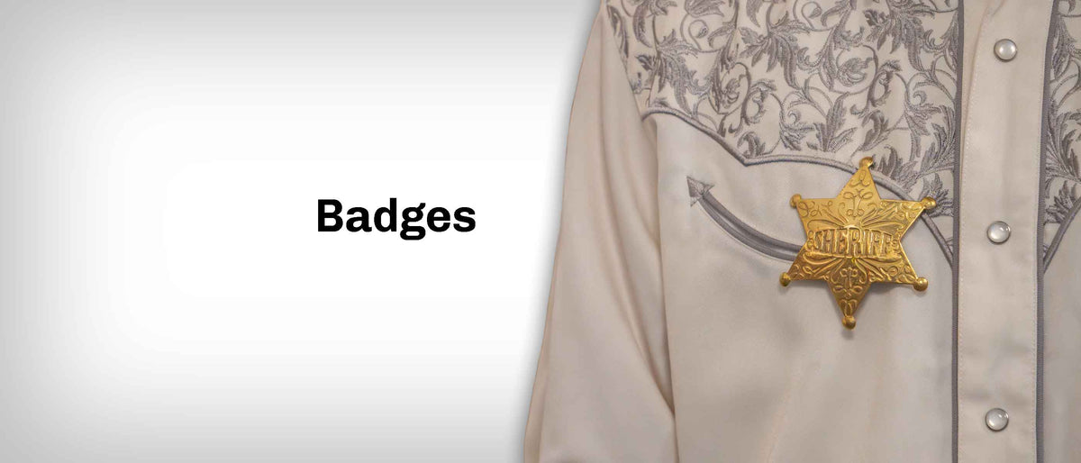 Old West Badges (Sheriff Badges, Marshal Badges) - Western Stage Props ...
