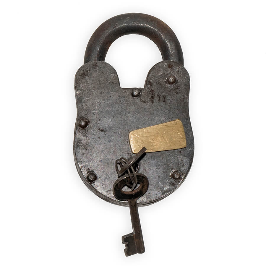 Shop Western Set Props - Extra Large Iron Lock - WesternStageProps.com ...
