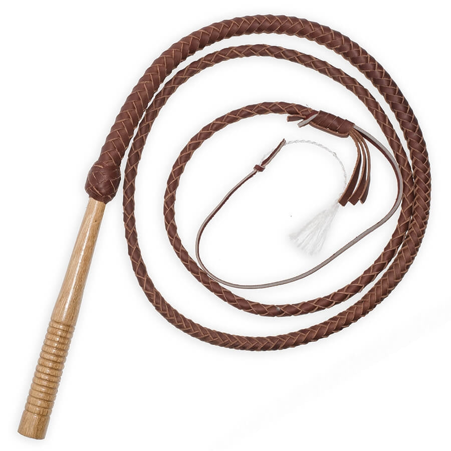 Wooden Handled Whip · Western Stage Props